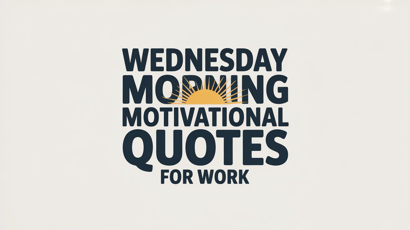 100+ Wednesday Morning Motivational Quotes for Work 💪