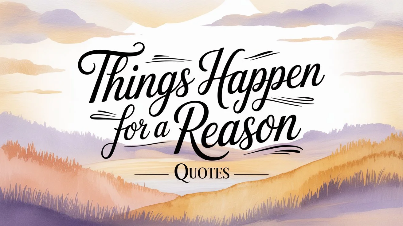 100+ Things Happen for a Reason Quotes to Bring Peace & Hope 🌿